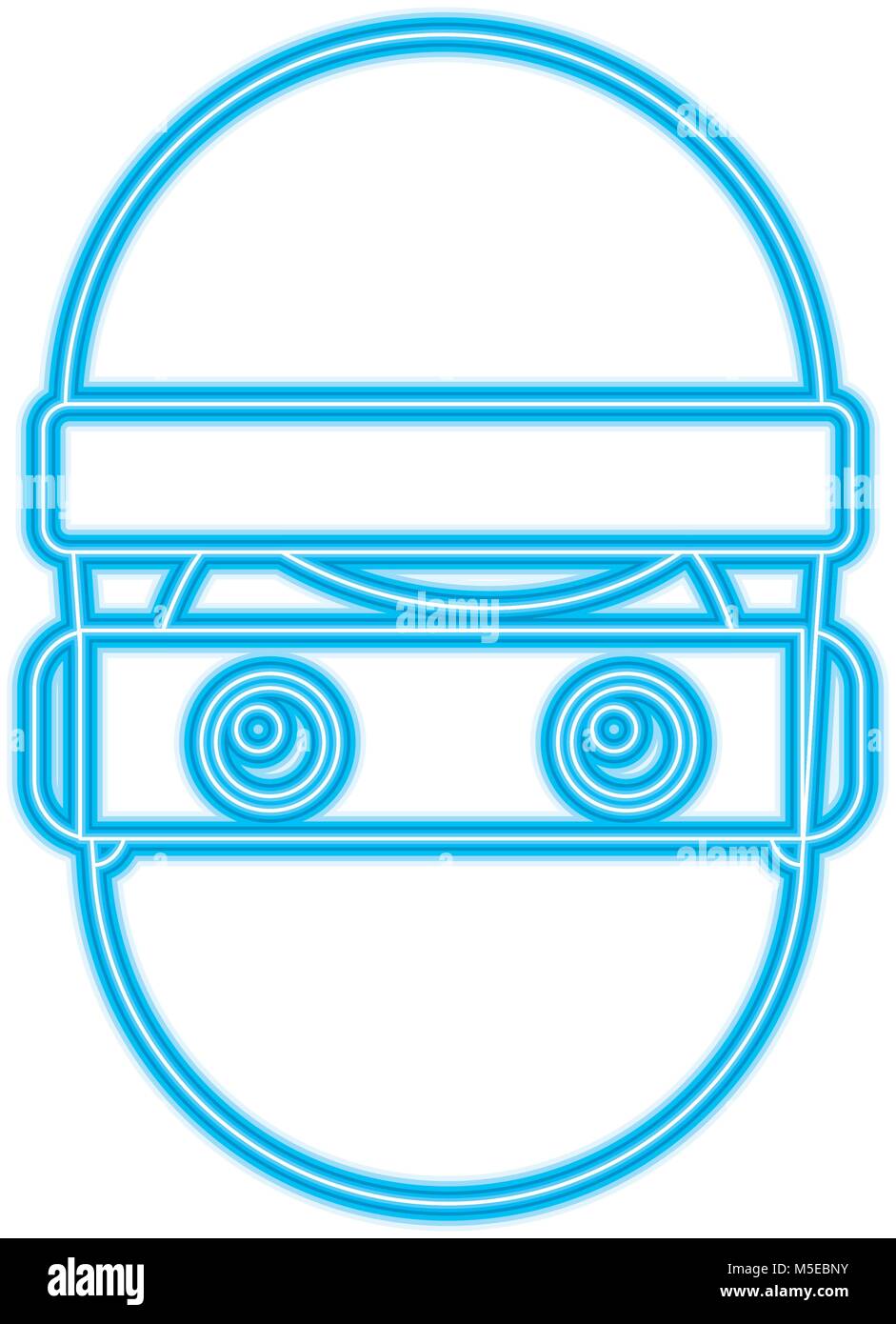 hacker man face with mask and cap cartoon Stock Vector Image & Art - Alamy