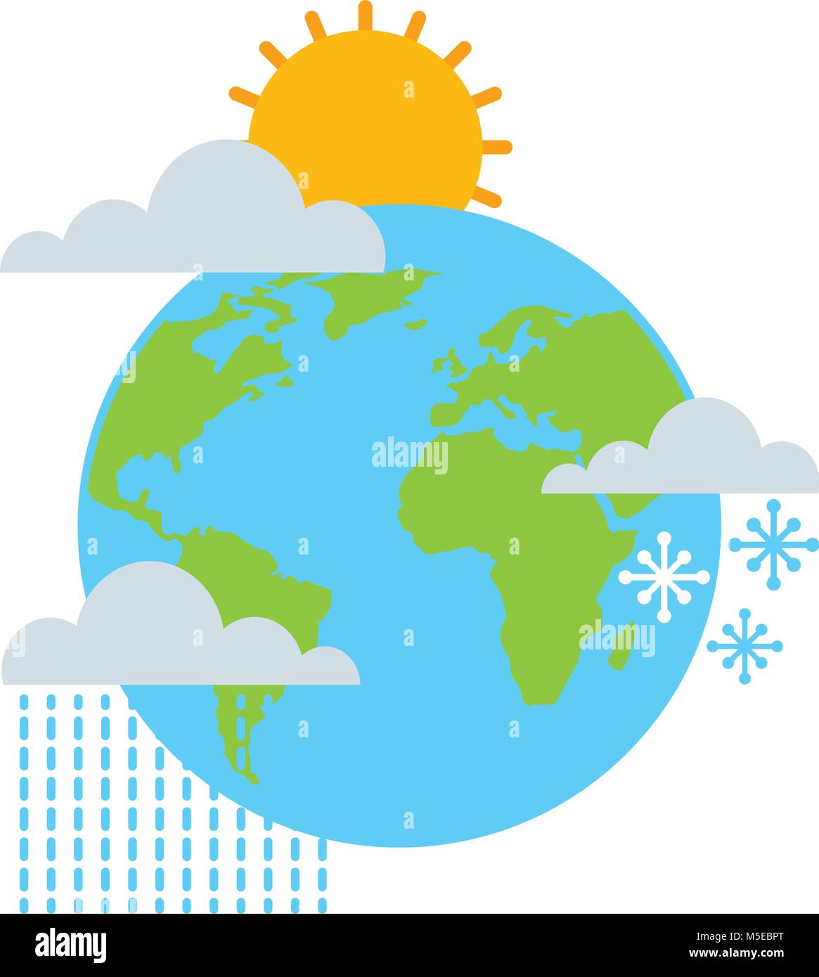 Sunny weather forecast map Stock Vector Images - Alamy