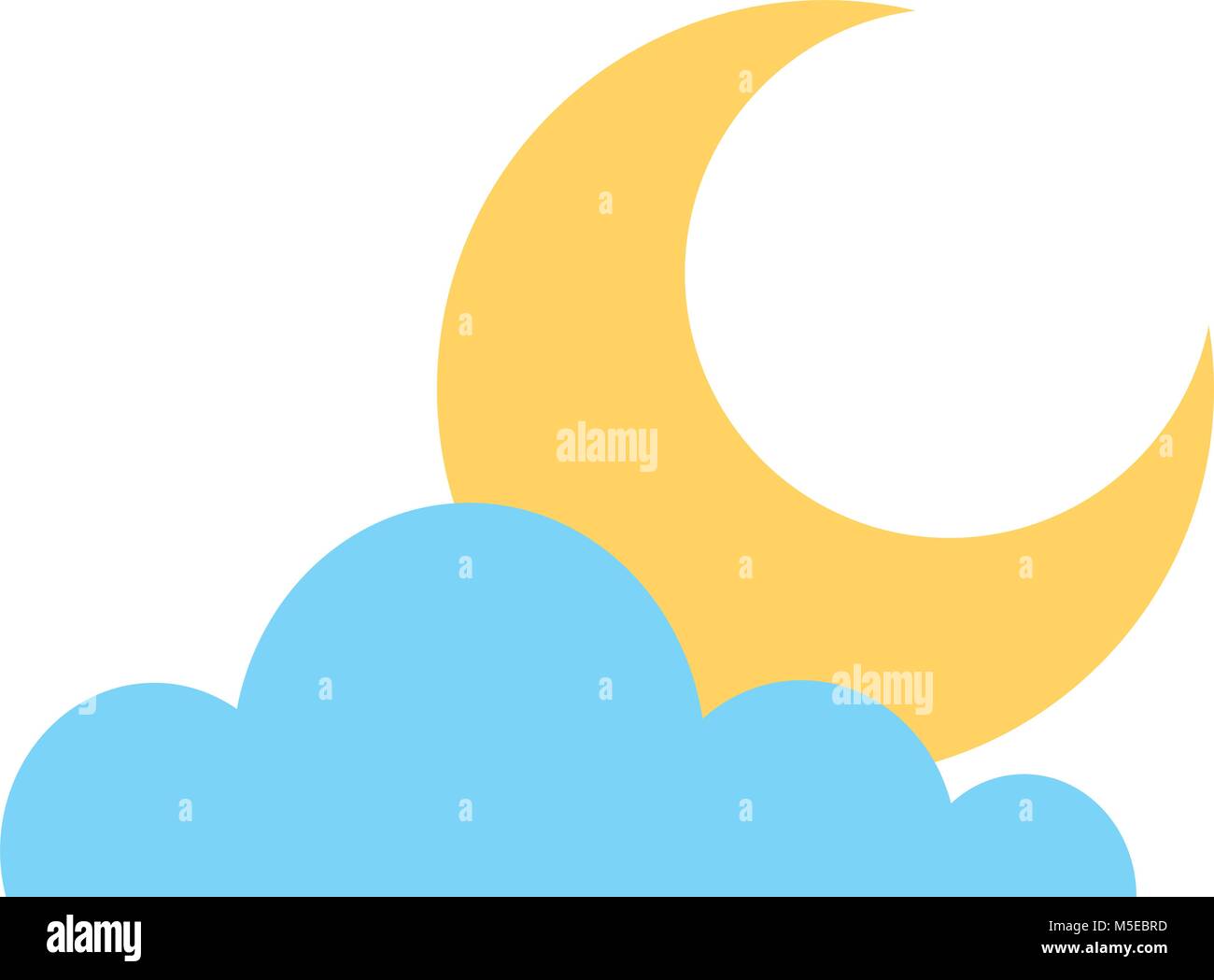 Half cloudy sky Stock Vector Images - Alamy