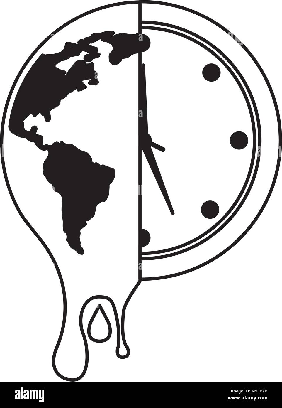 Melting Clock Sketch