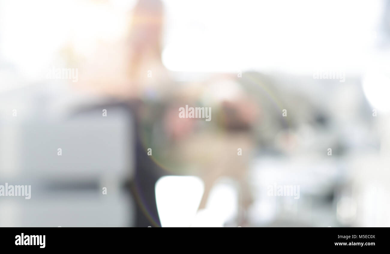 Blurred of office - ideal for presentation background Stock Photo - Alamy