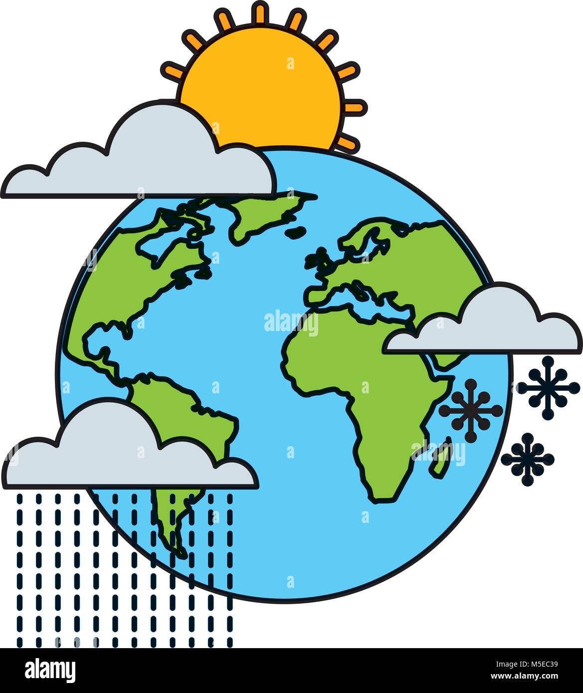 weather world earth winter rain sun snow Stock Vector Image & Art - Alamy