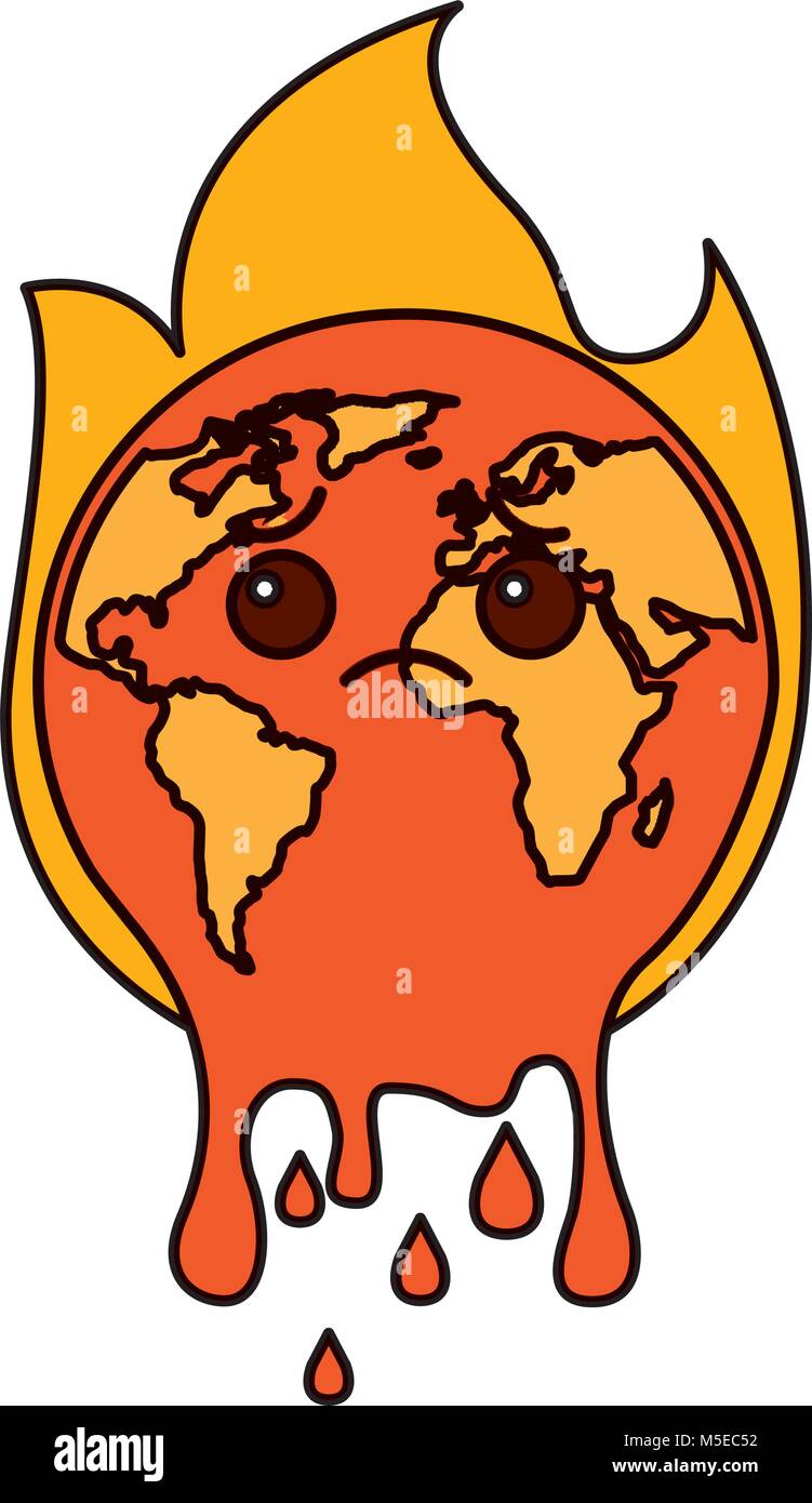 Melted planet climate Stock Vector Images - Alamy