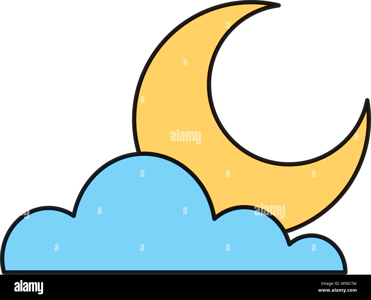 Half cloudy sky Stock Vector Images - Alamy