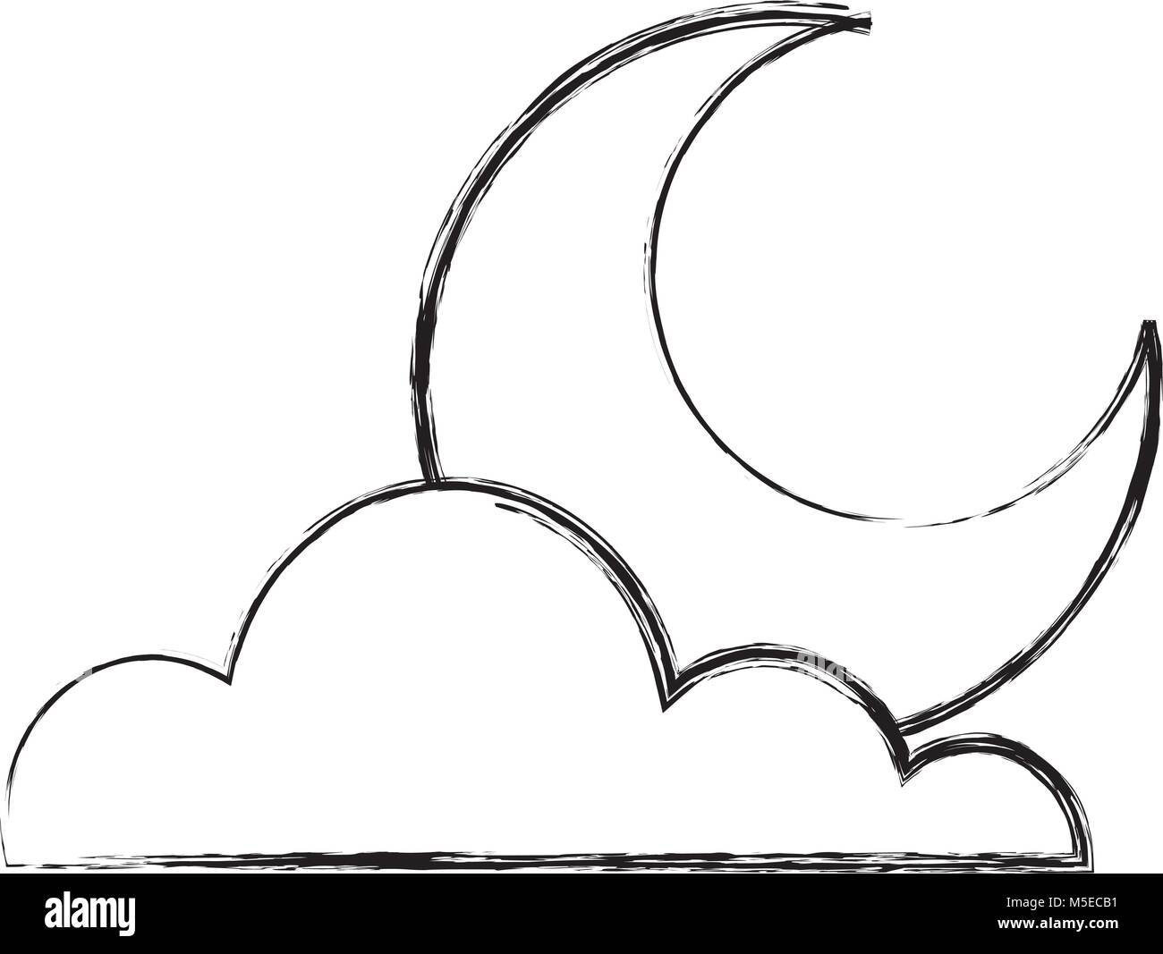 Half cloudy sky Stock Vector Images - Alamy