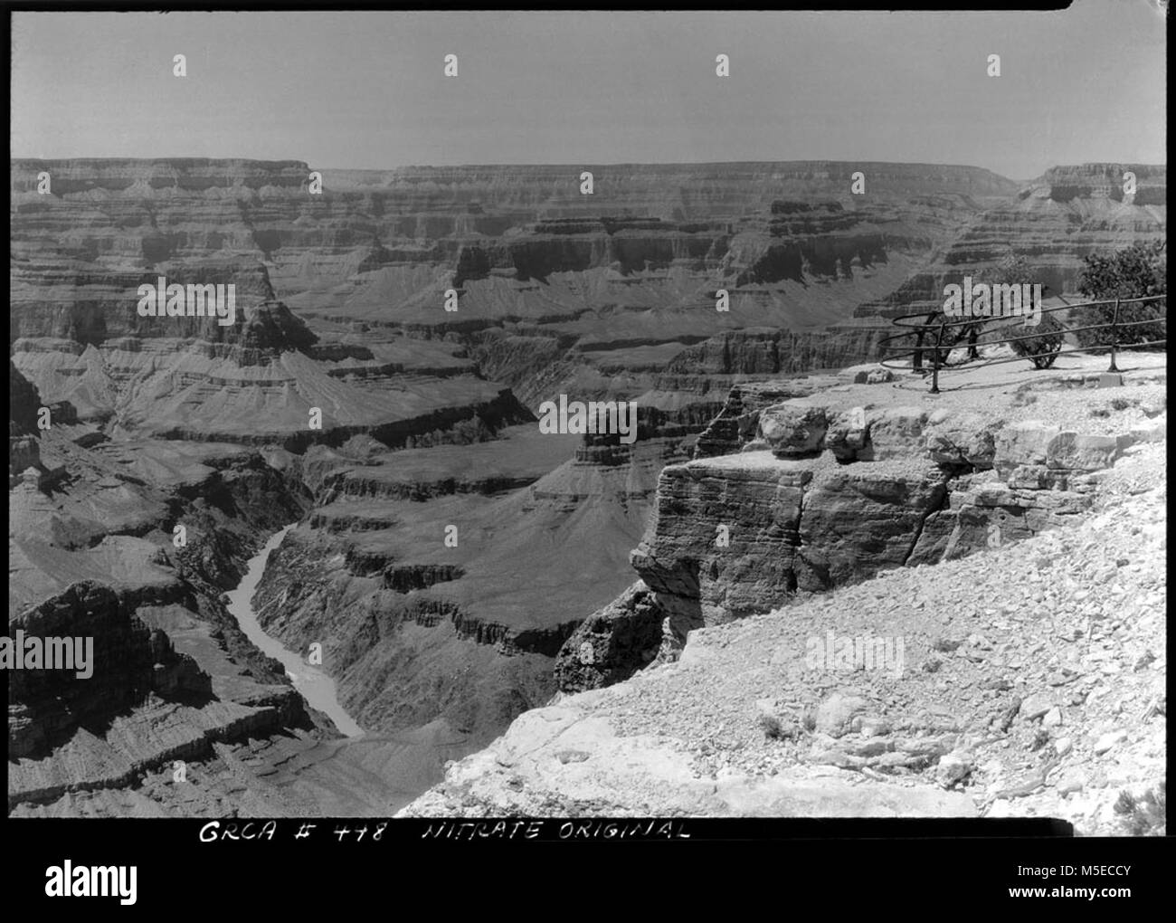 Grand Canyon Mohave Point VIEW OF CANYON & COLORADO RIVER LOOKING NW ...