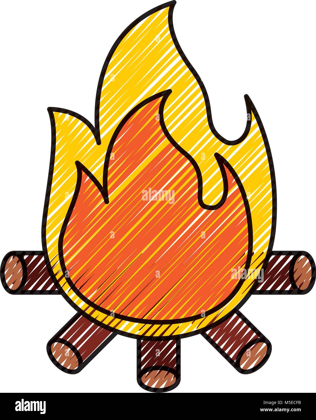 Burning planks Stock Vector Images - Alamy