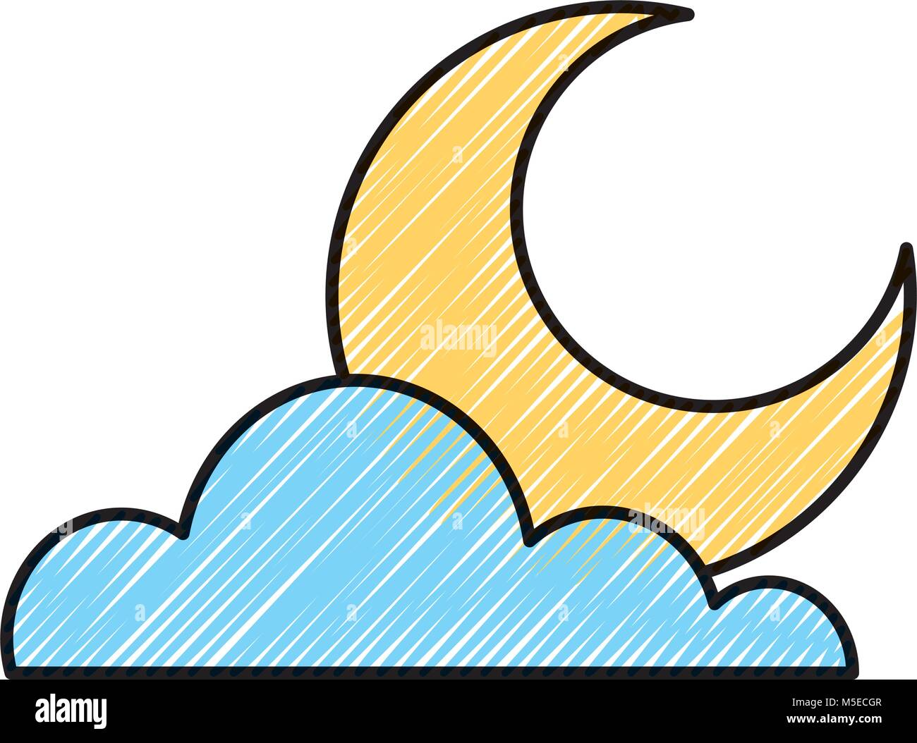 Half cloudy sky Stock Vector Images - Alamy
