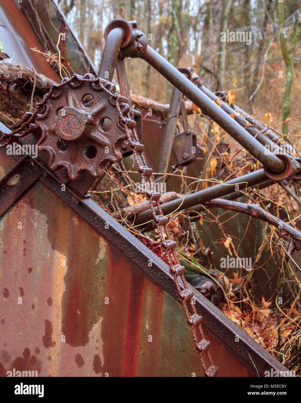 Rusty metal and nature Stock Photo - Alamy