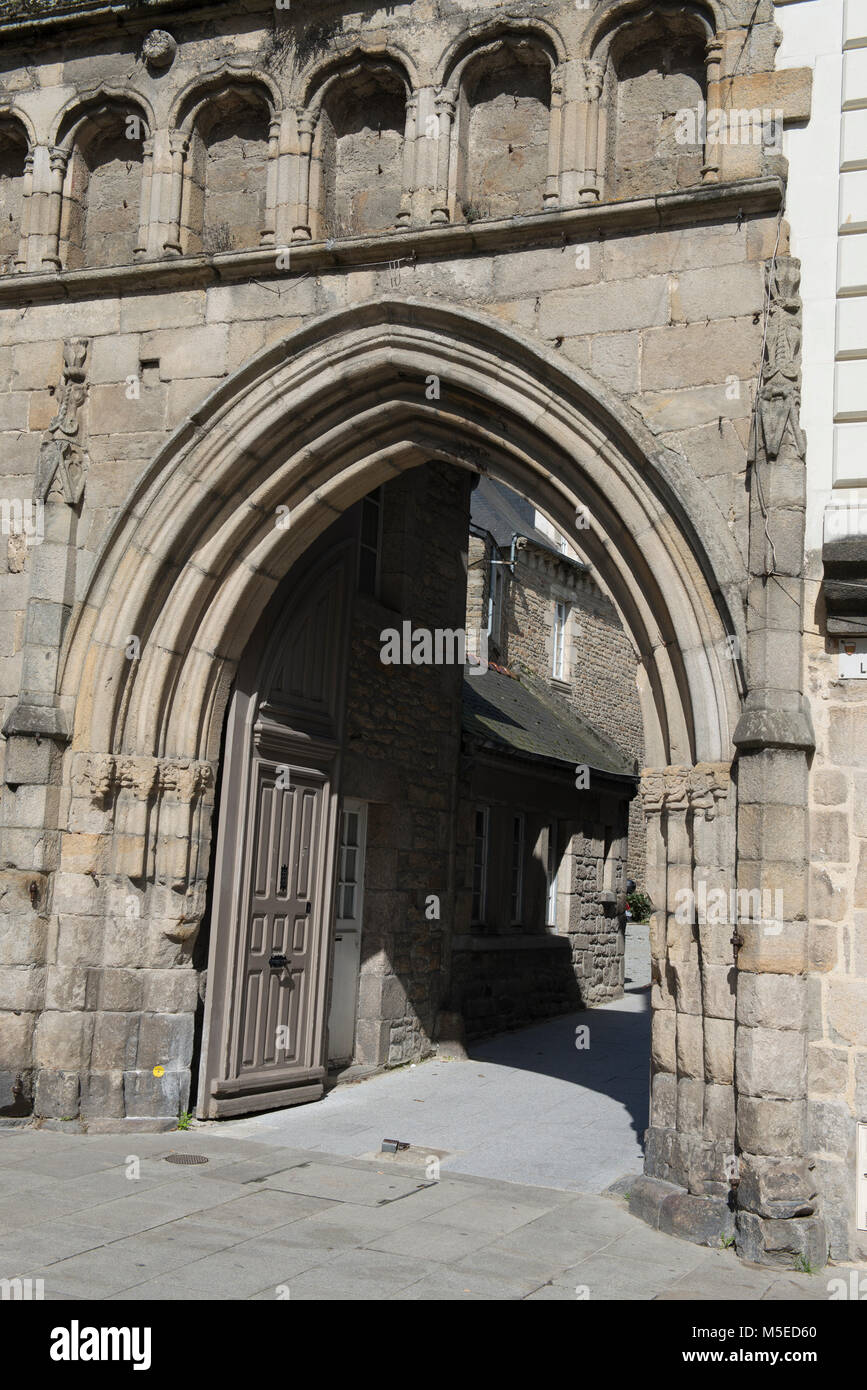 The monumental porch at the entrance to the Franciscan Monastery in the ...