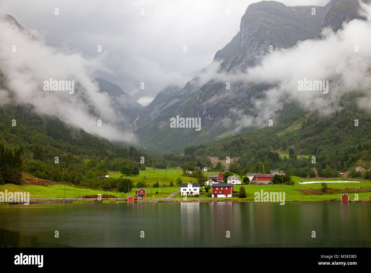 A scene in Northern Norway Stock Photo - Alamy