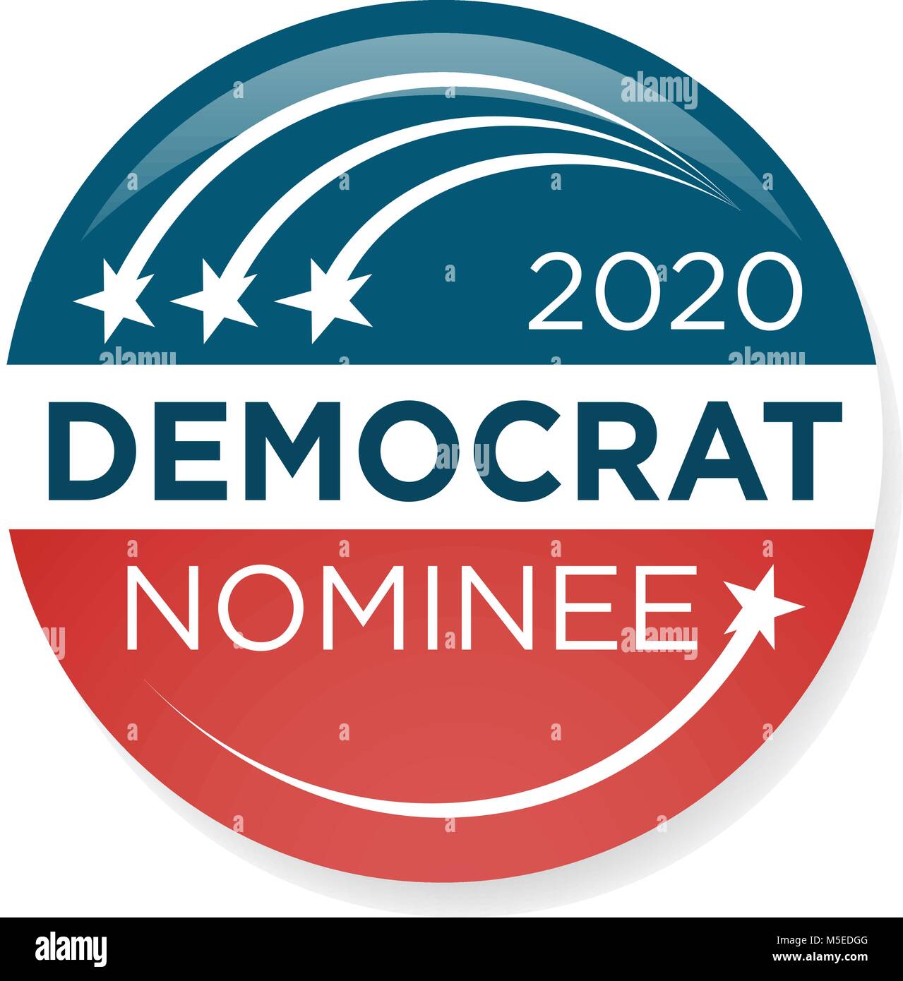2020 Campaign Election Pin Button or Badge w Patriotic Stars and ...
