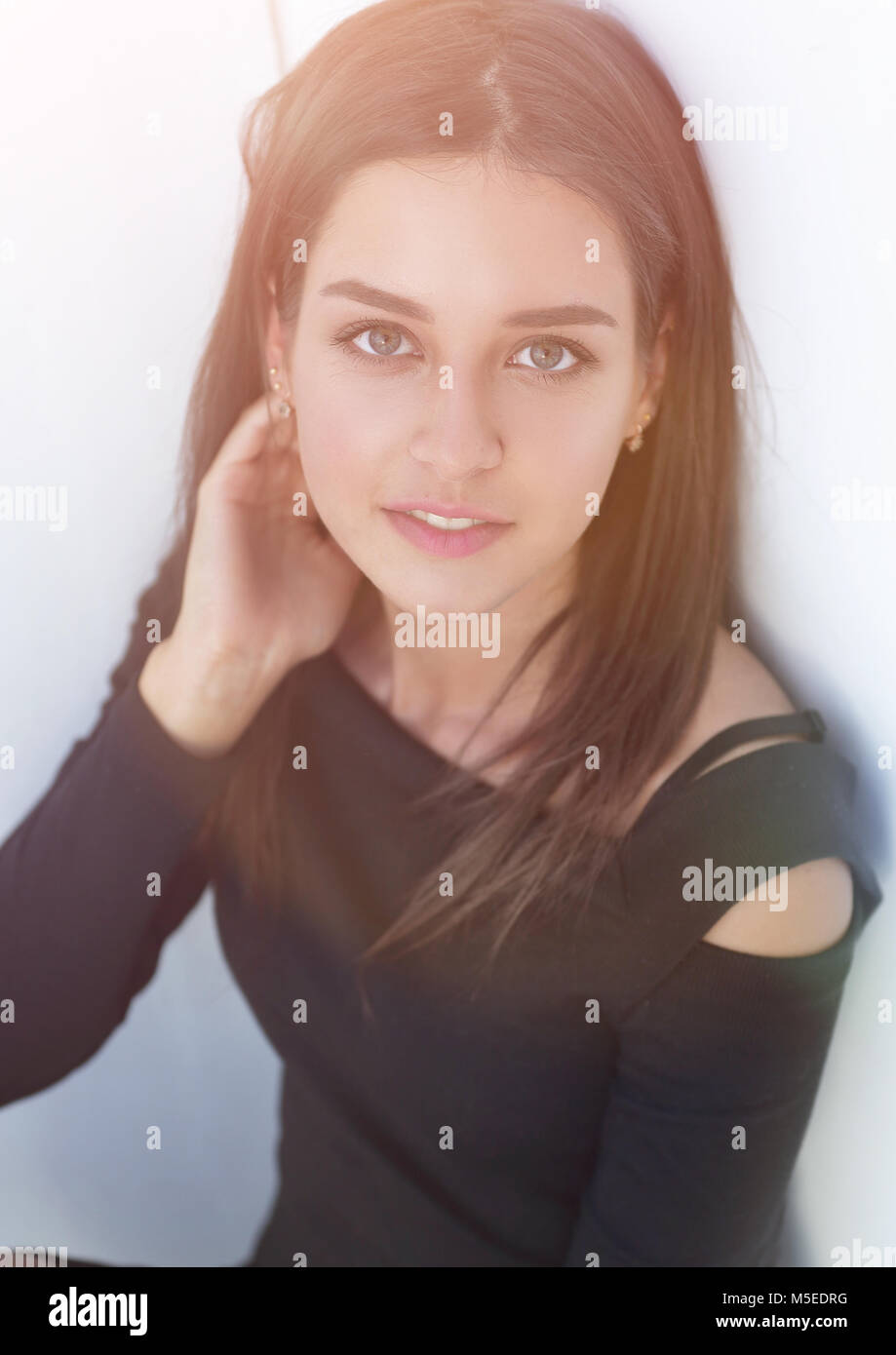 closeup.portrait of a modern young woman Stock Photo - Alamy