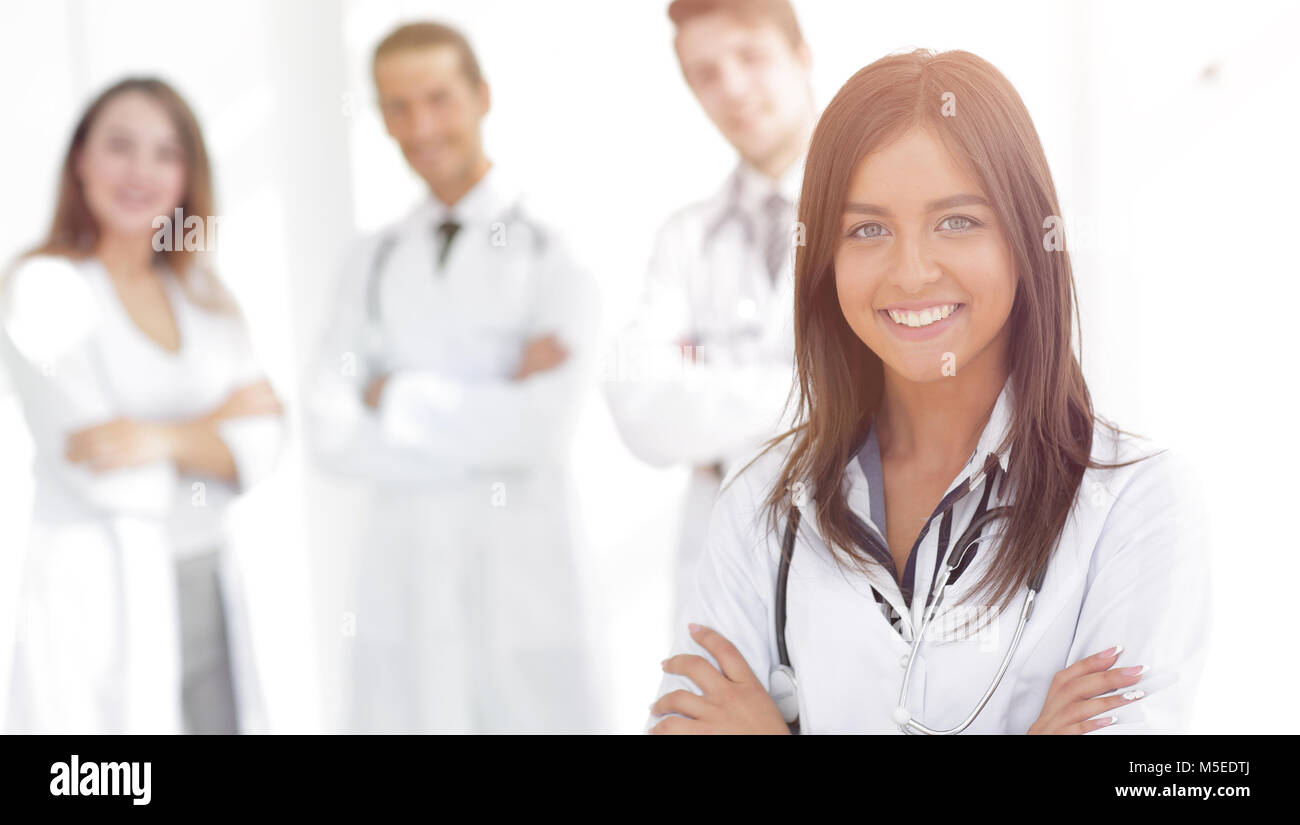 closeup.successful woman doctor Stock Photo - Alamy