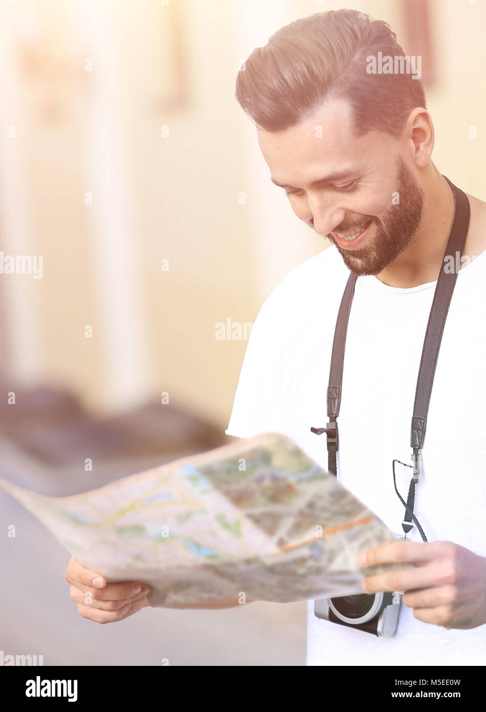 City Tourist One Person Map High Resolution Stock Photography and ...