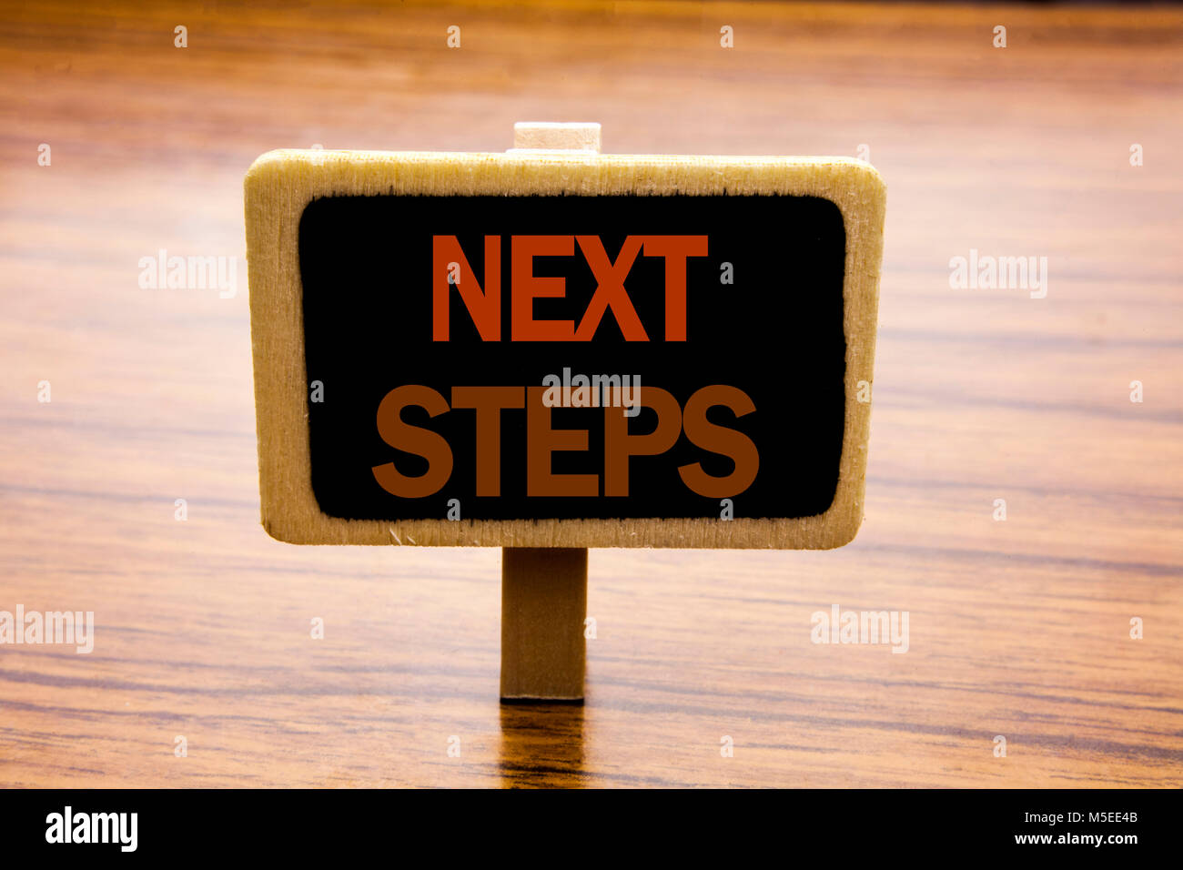 Conceptual hand writing text caption inspiration showing Next Steps ...