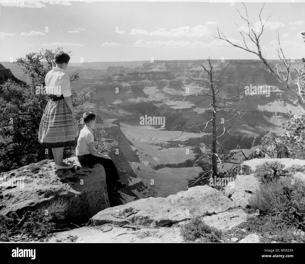 View looking down west Black and White Stock Photos & Images - Alamy