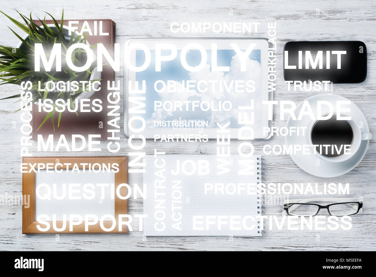 Modern workplace concept Stock Photo - Alamy