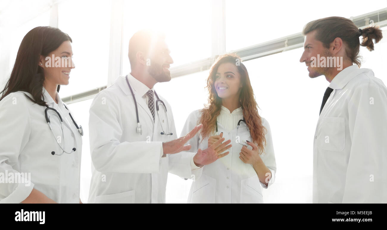 group of doctors discussing in hospital Stock Photo - Alamy