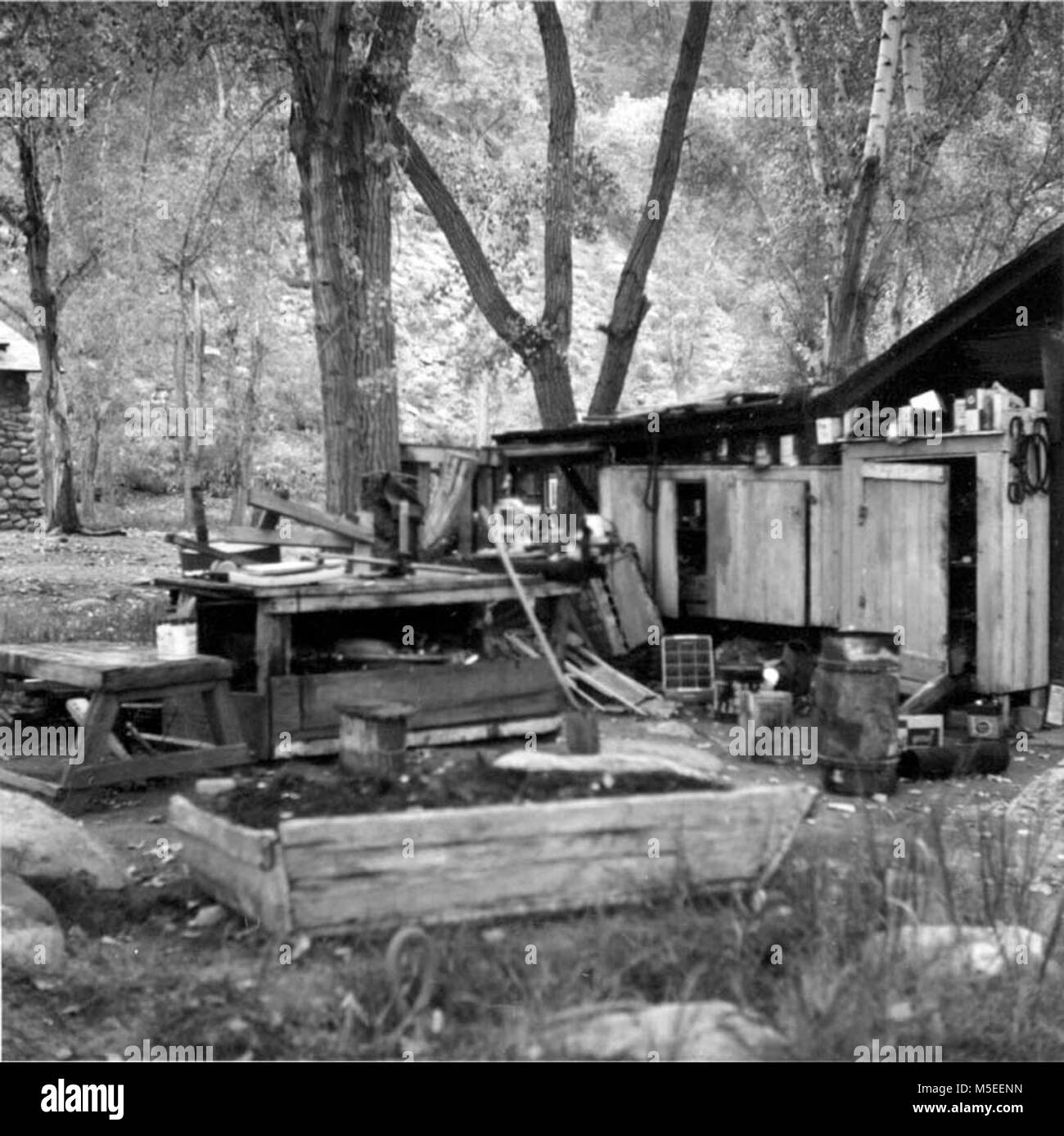 A Grand Canyon Historic- Accumulation of Debris at Phantom BUILDINGS ...