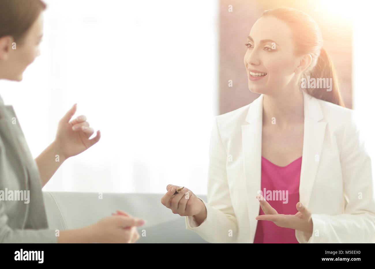 Financial advice with female client hi-res stock photography and images ...