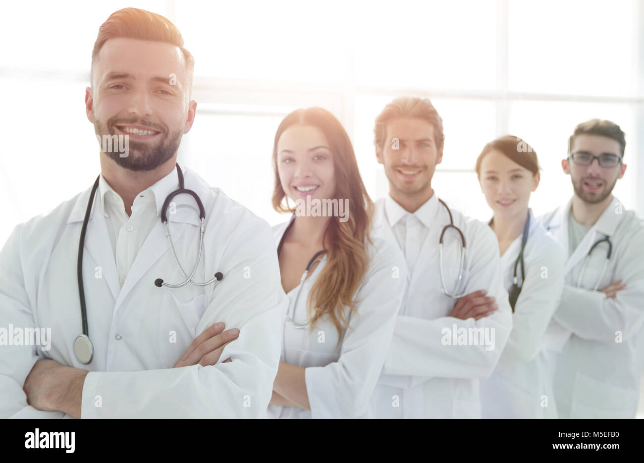 Diverse doctors medical workers standing hi-res stock photography and ...