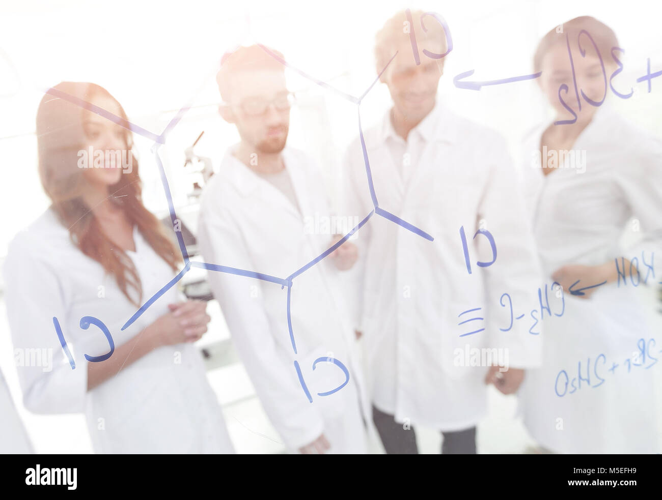 group of laboratory employees Stock Photo - Alamy