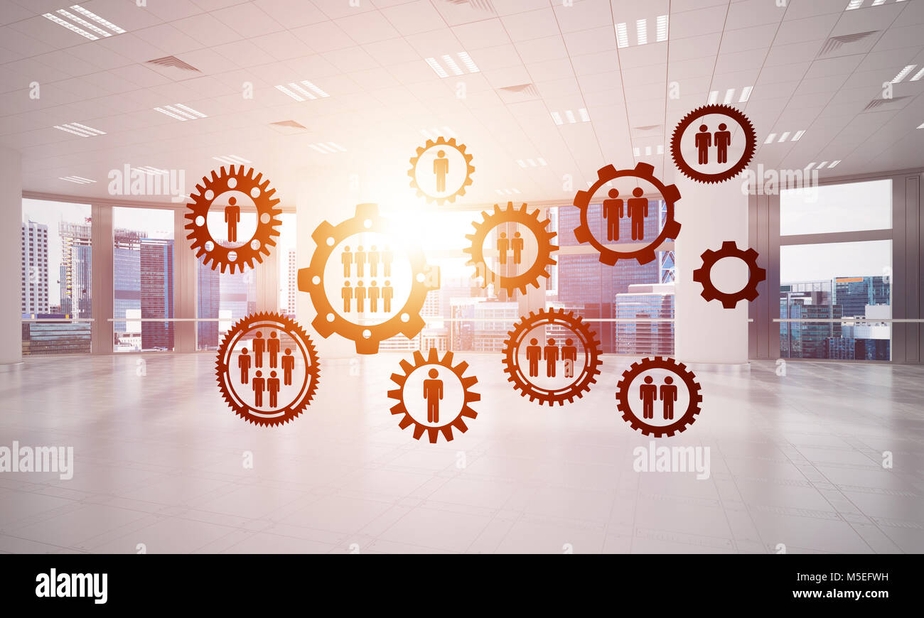 Networking and wireless connection as concept for effective modern ...