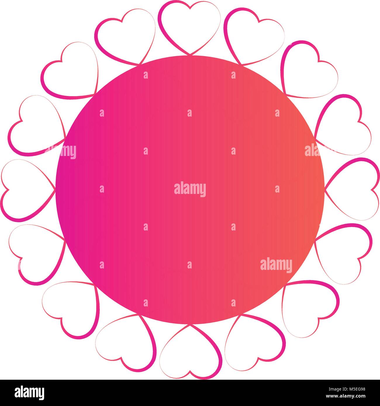 Label with heart shapes Stock Vector Image & Art - Alamy