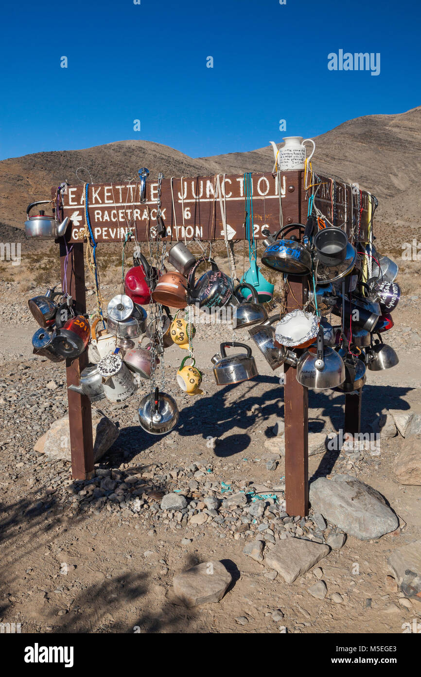 Teakettle Junction, Death Valley National Park, California Stock Photo ...