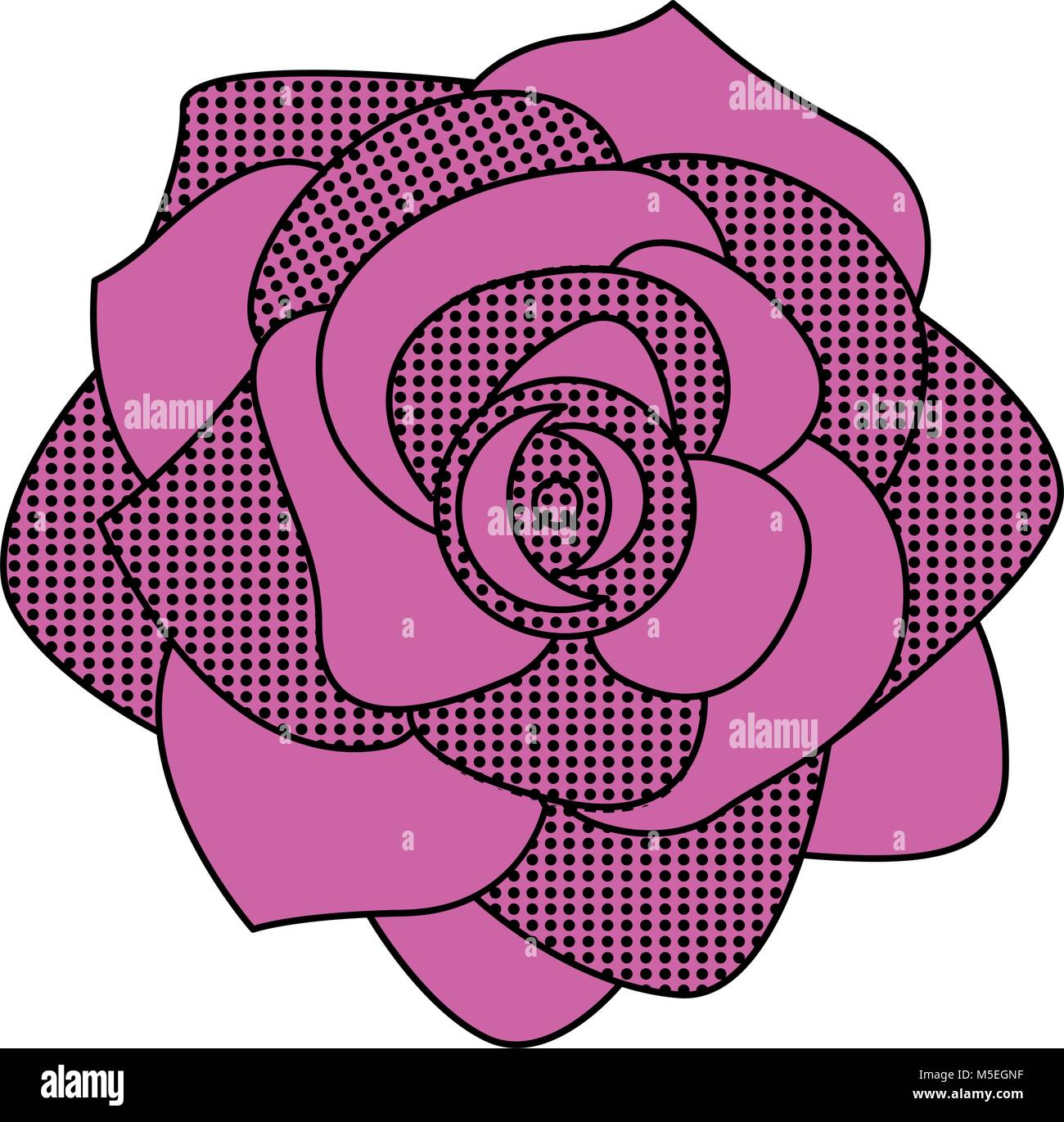 Comic style flower icon hi-res stock photography and images - Alamy