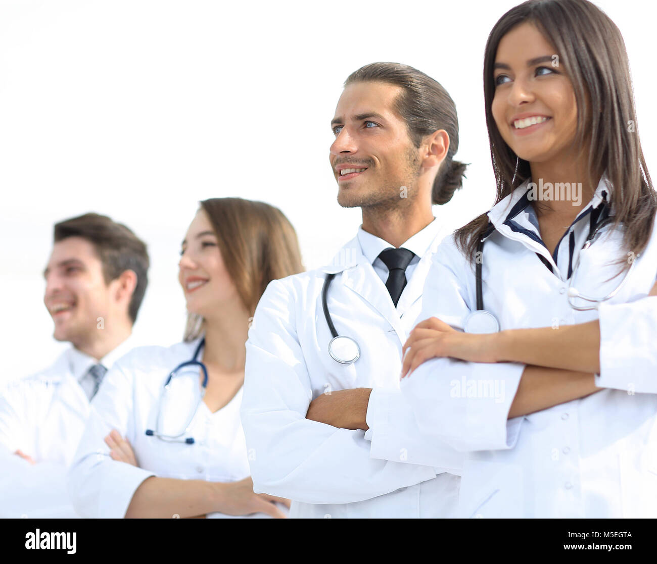 group of employees of the medical center Stock Photo - Alamy