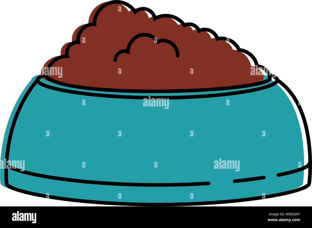 dish pet with food vector illustration design Stock Vector Image & Art ...