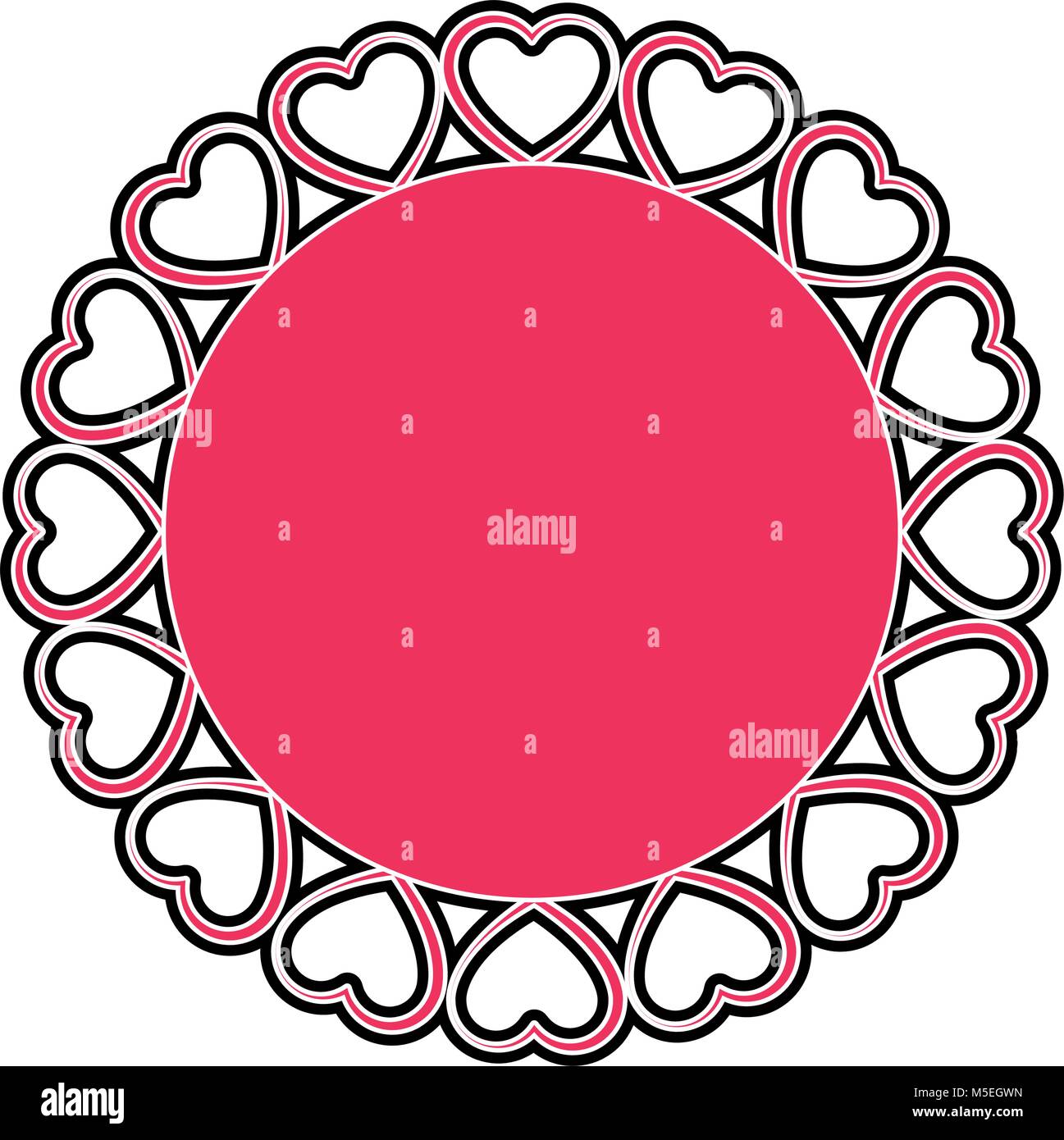 Label with heart shapes Stock Vector Image & Art - Alamy