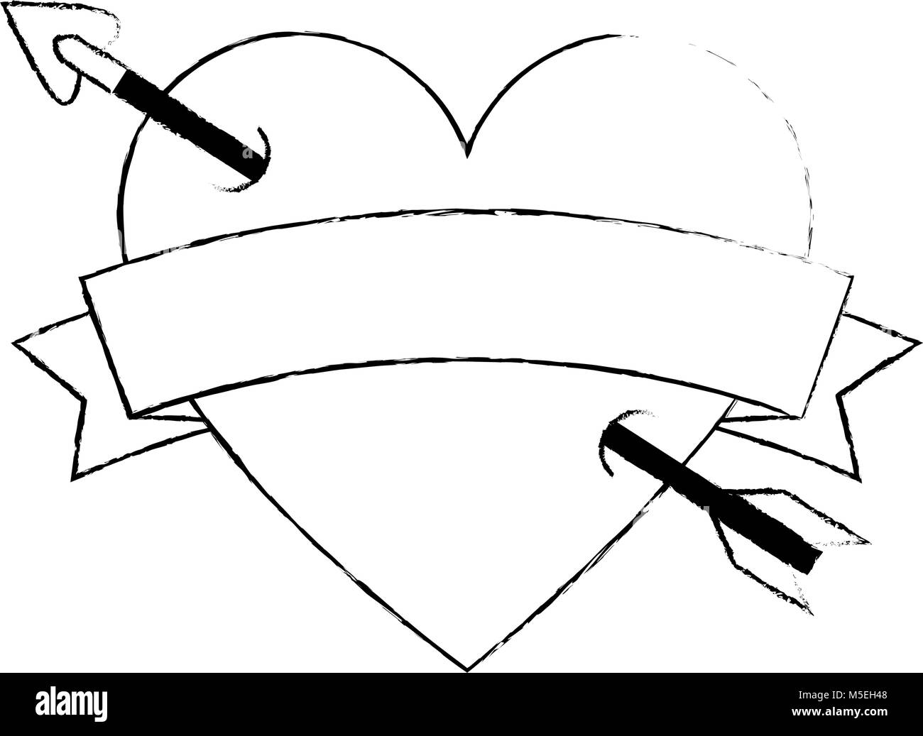 heart love with arrow romantic icon Stock Vector Image & Art - Alamy