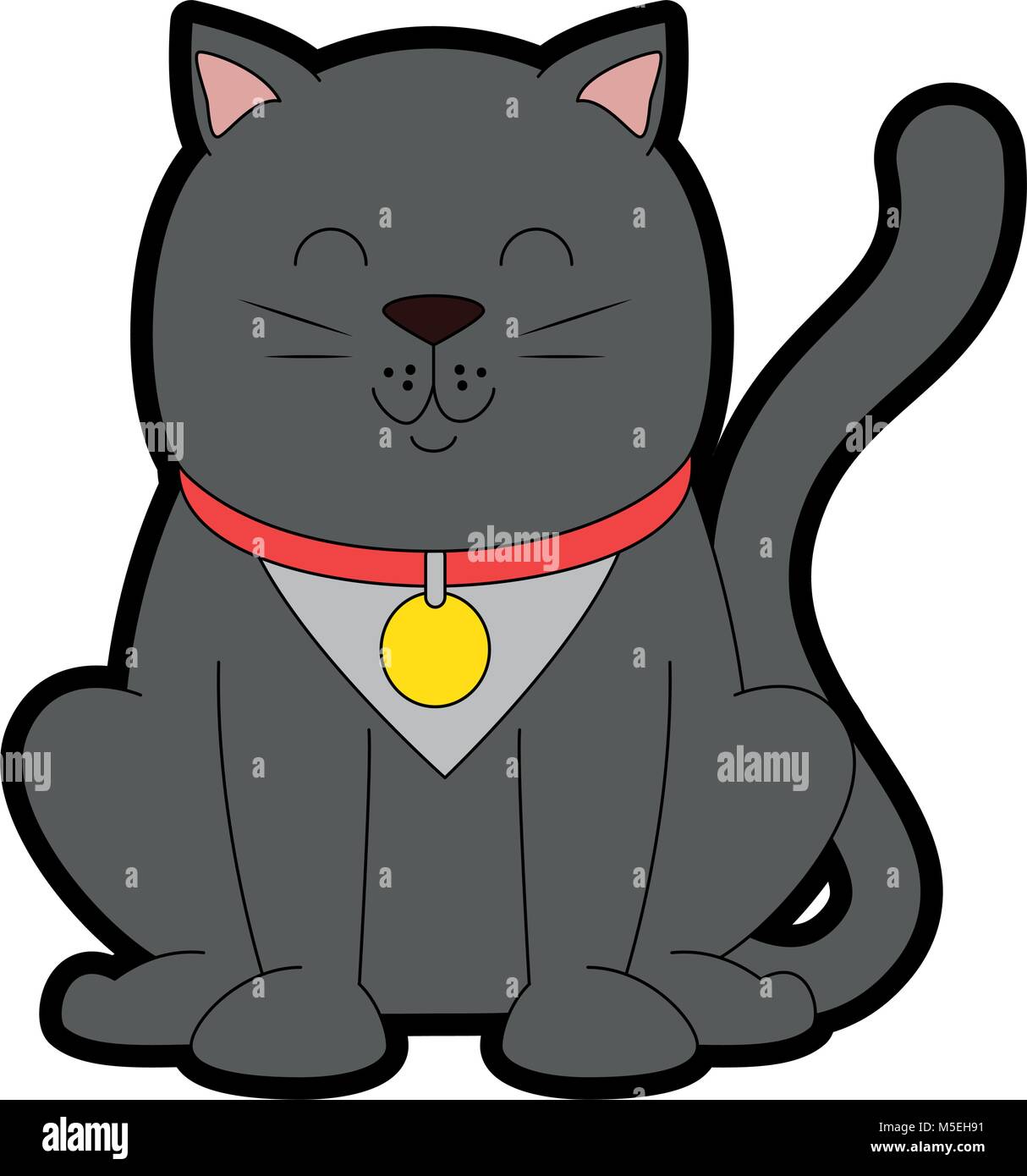 cute cat mascot character Stock Vector Image & Art - Alamy