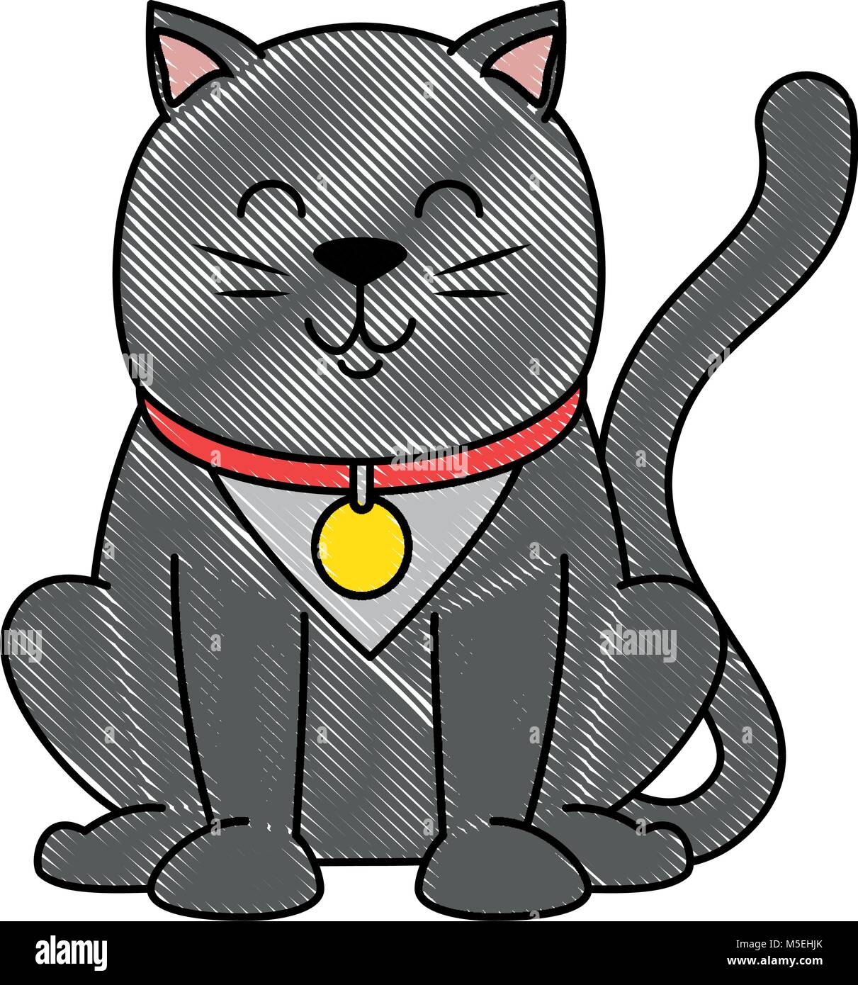 cute cat mascot character Stock Vector Image & Art - Alamy
