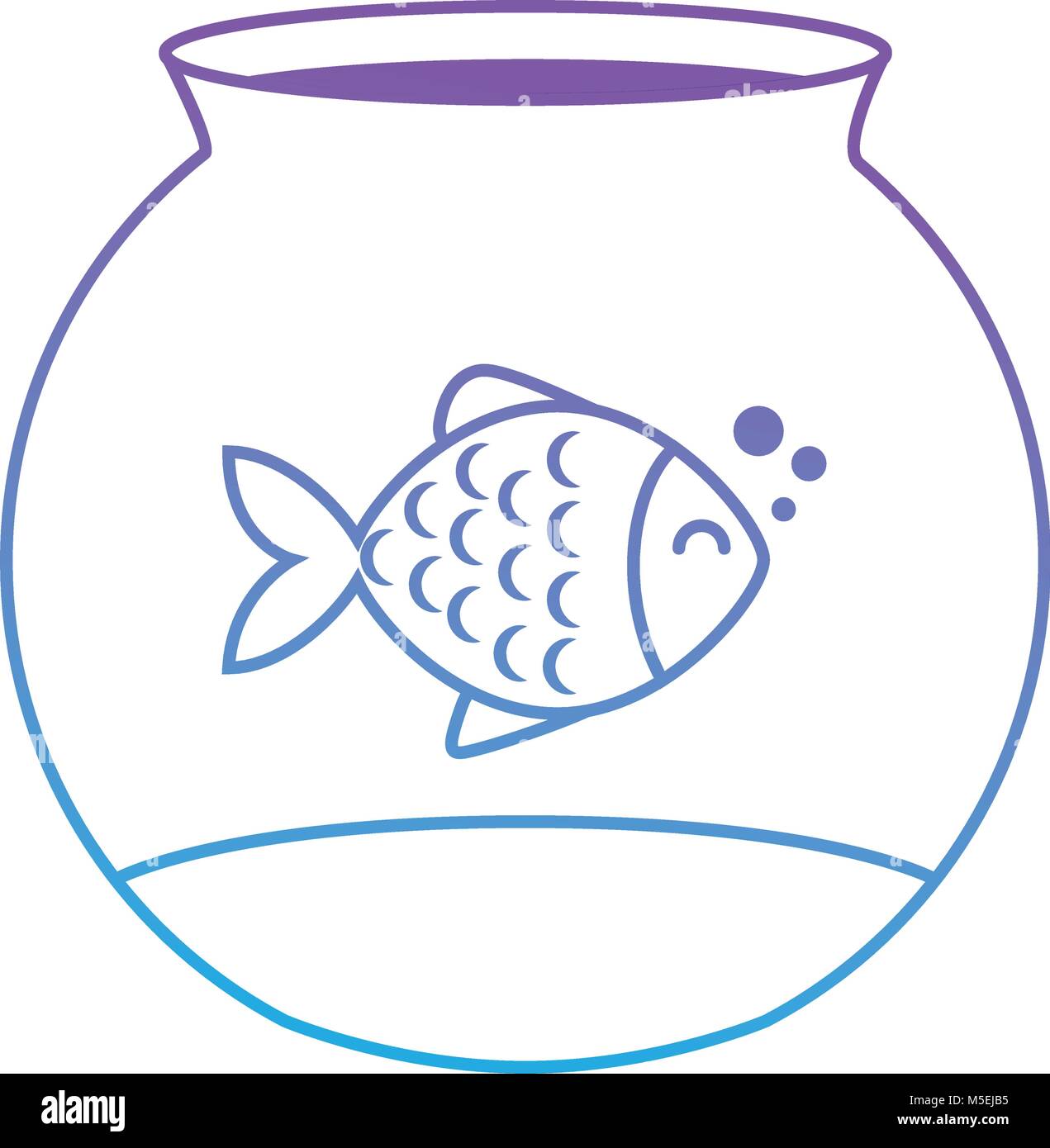 cute fish pet in aquarium Stock Vector Image & Art - Alamy