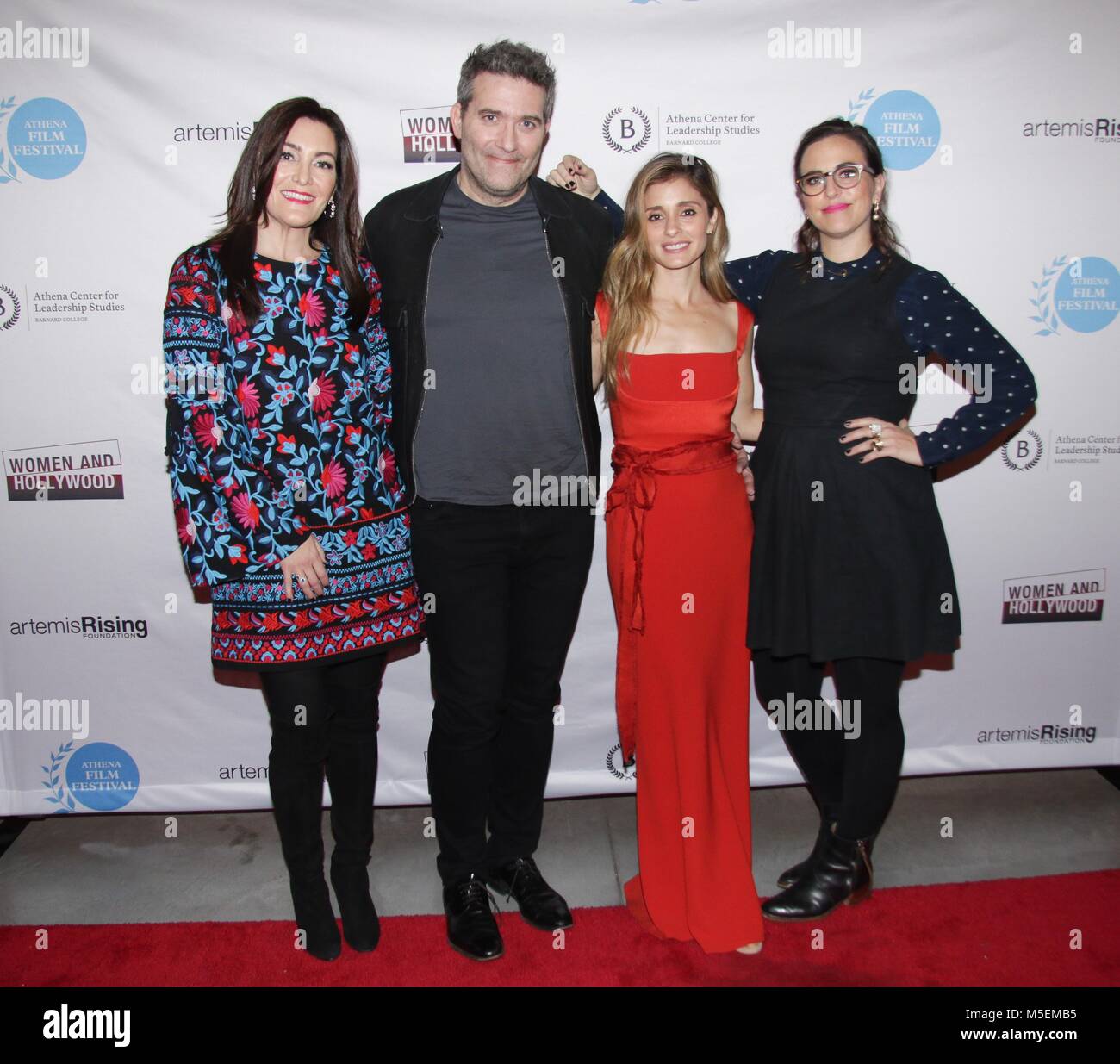 New York, NY, USA. 22nd Feb, 2018. Stacy Rukeyser, Craig Bierko, Shiri ...