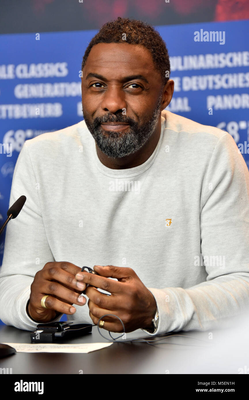 Berlin, Germany. 22nd Feb, 2018. Idris Elba during the 'Yardie' press ...
