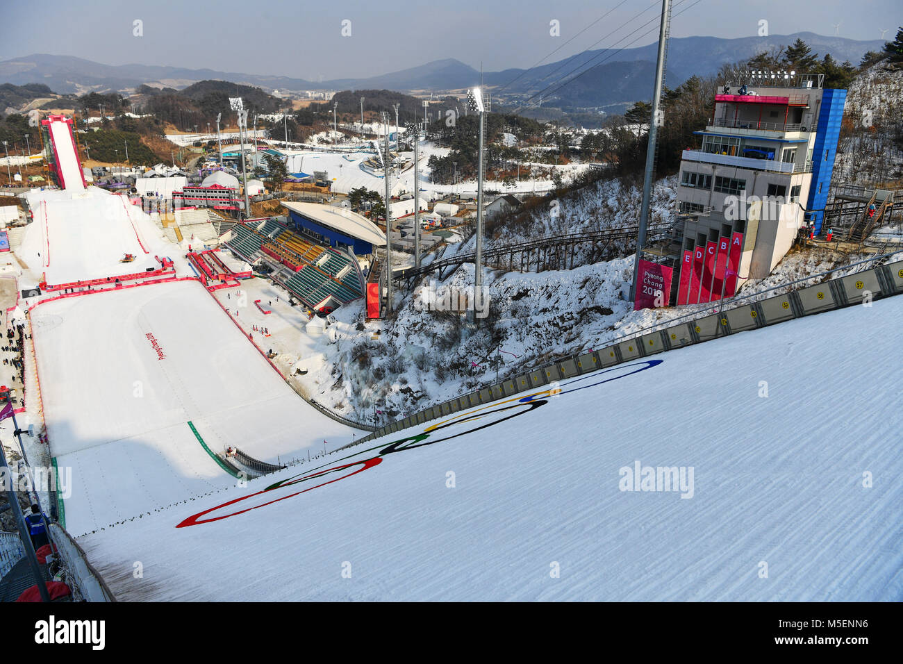 Pyeongchang, South Korea. Credit: MATSUO. 22nd Feb, 2018. General view ...