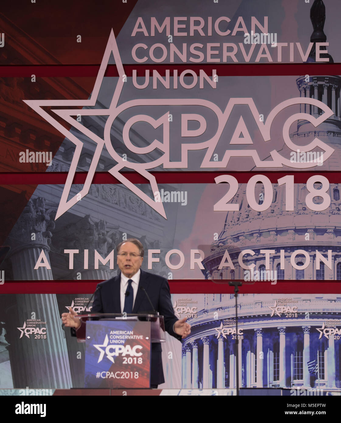 Wayne LaPierre defended the 2nd Amendment on gun ownership at the 2018 ...