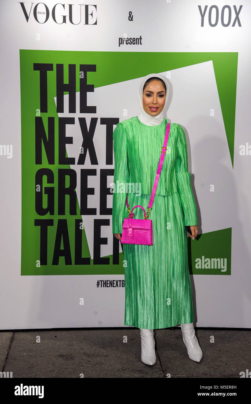 Milan, 22/02/2018 Milan Woman's Fashion Week fall winter 2019. Milano ...