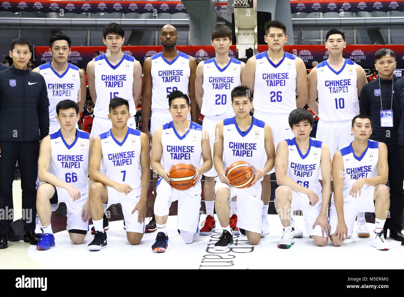 Kanagawa, Japan. 22nd Feb, 2018. Chinese Taipei team group (TPE ...