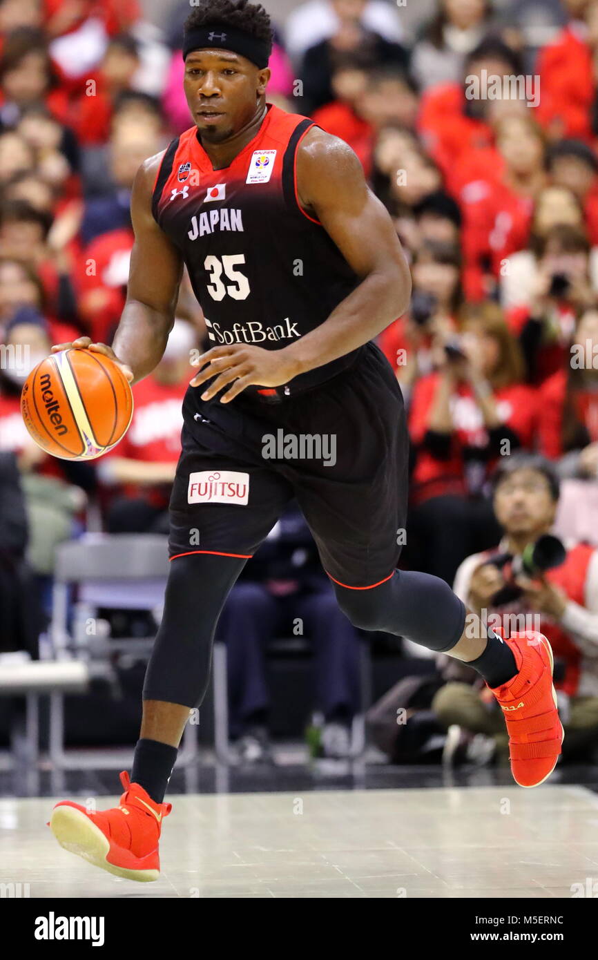 Kanagawa, Japan. 22nd Feb, 2018. Ira Brown (JPN) Basketball : FIBA ...