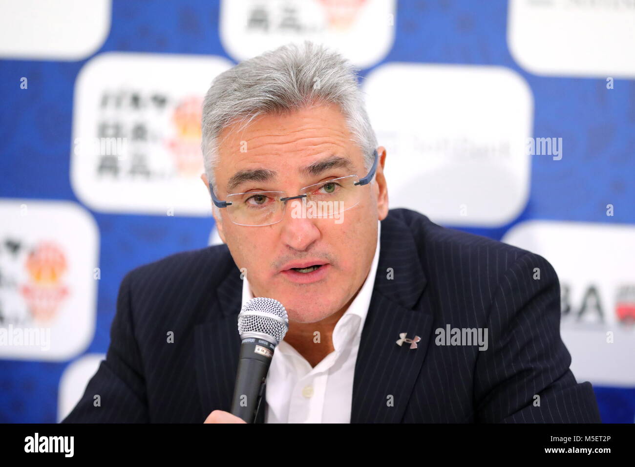 Kanagawa, Japan. 22nd Feb, 2018. Julio Lamas (JPN) Basketball : FIBA ...