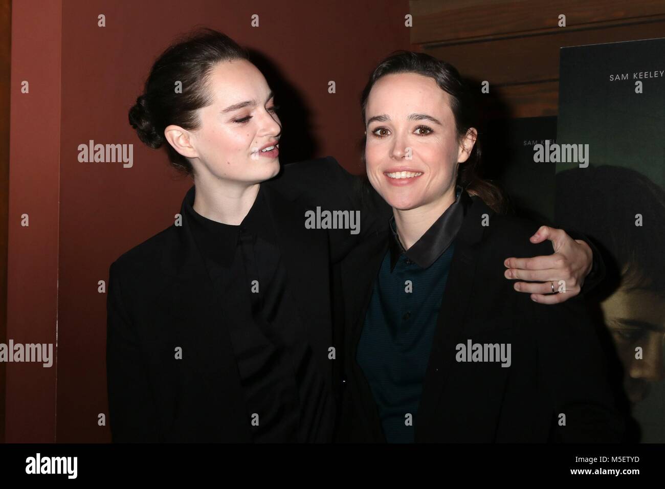 Los Angeles, CA, USA. 20th Feb, 2018. Emma Portner, Ellen Page at ...