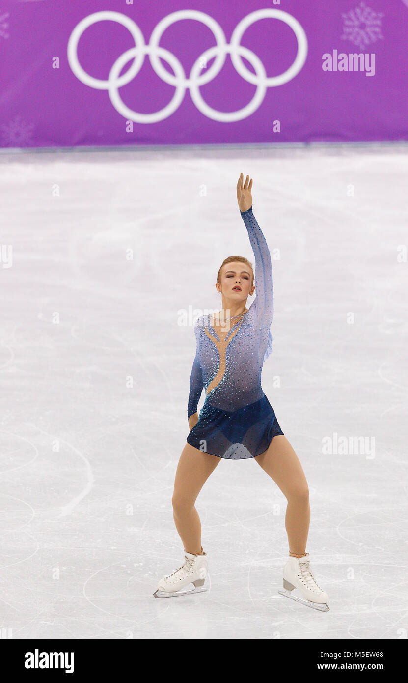 Gangneung, South Korea. 23rd Feb, 2018. Figure skater Emma Peltonen of ...