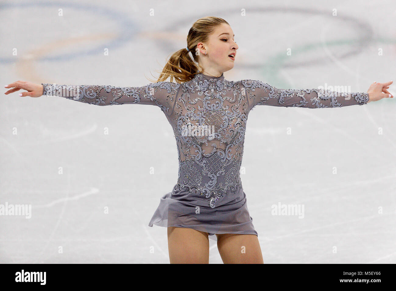 Gangneung, South Korea. 23rd Feb, 2018. Figure skater Maria Sotskova of ...