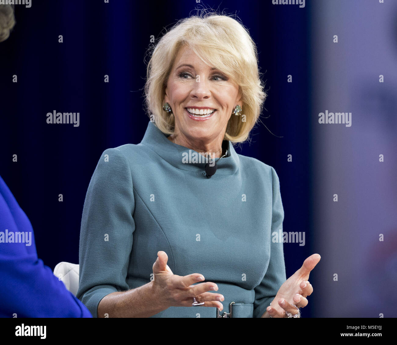 Oxon Hill, MD, USA. 22nd Feb, 2018. BETSY DEVOS, United States ...